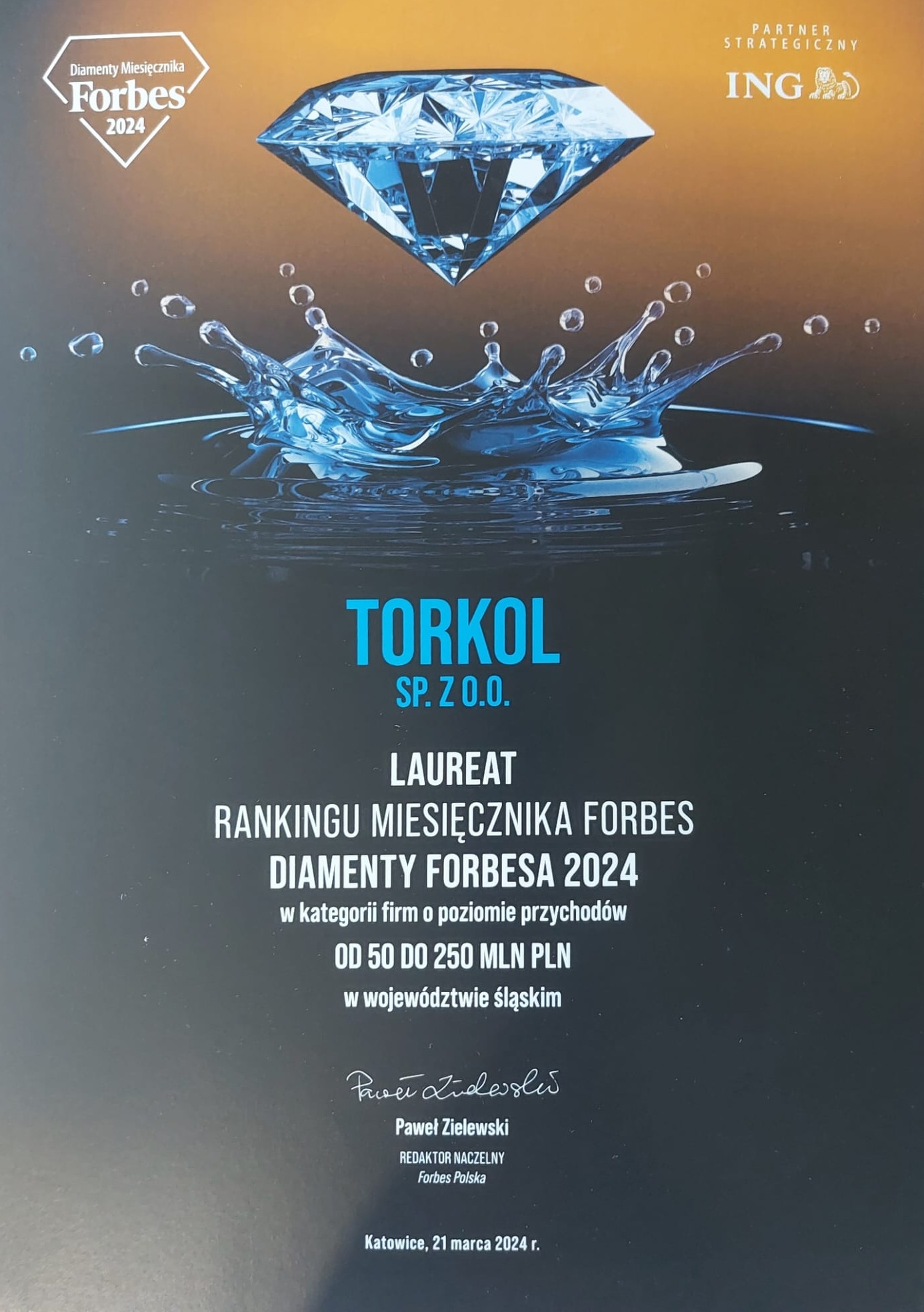 DIAMENTY FORBESA 2024 - Torkol